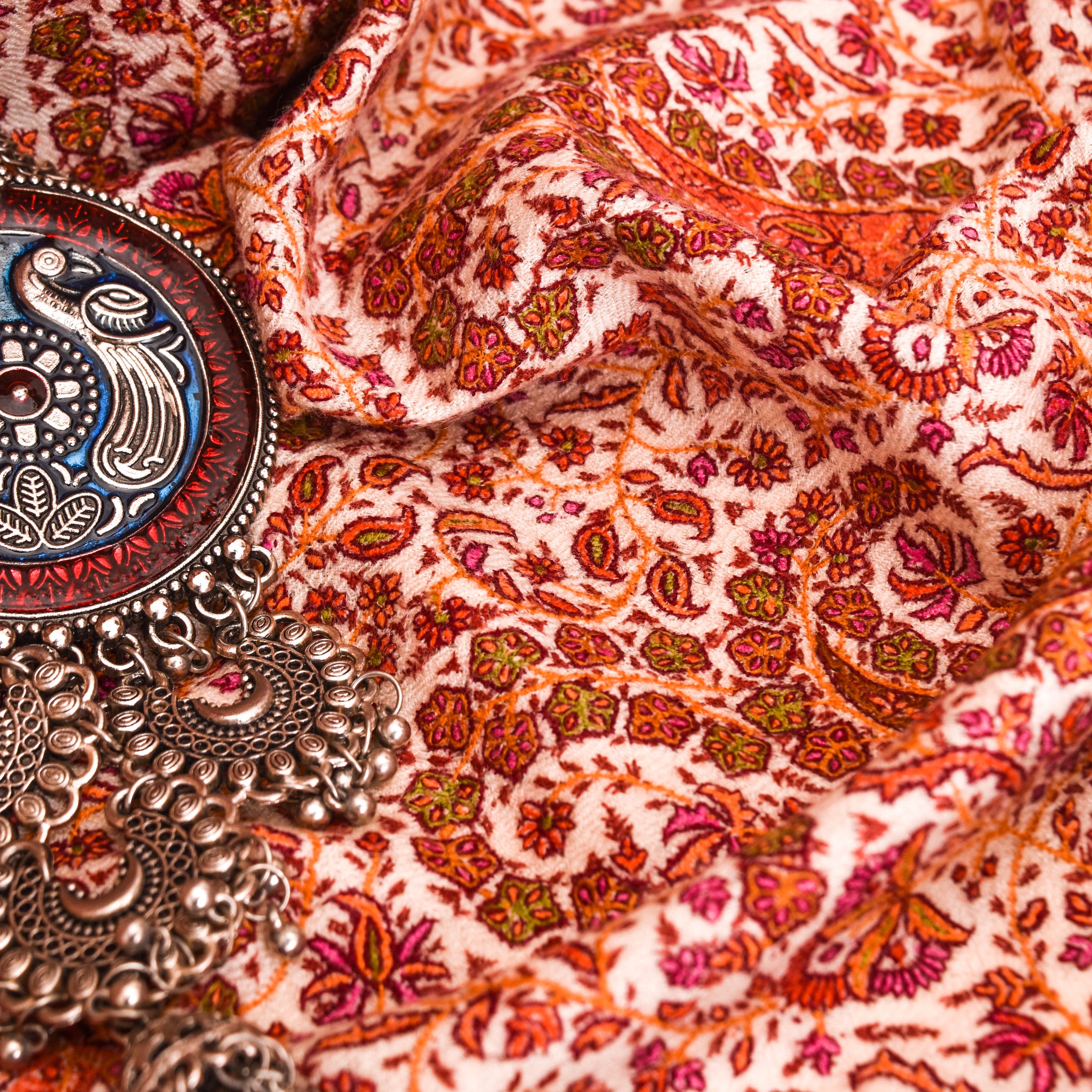 Buy Kashmiri ScarfOnline Embroidery Kashmiri Shawl KashmKari